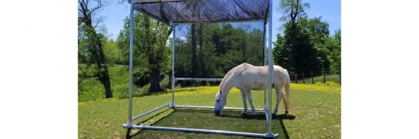 Horse Hay Feeders, Shelters & Shade Structures | Klene Pipe